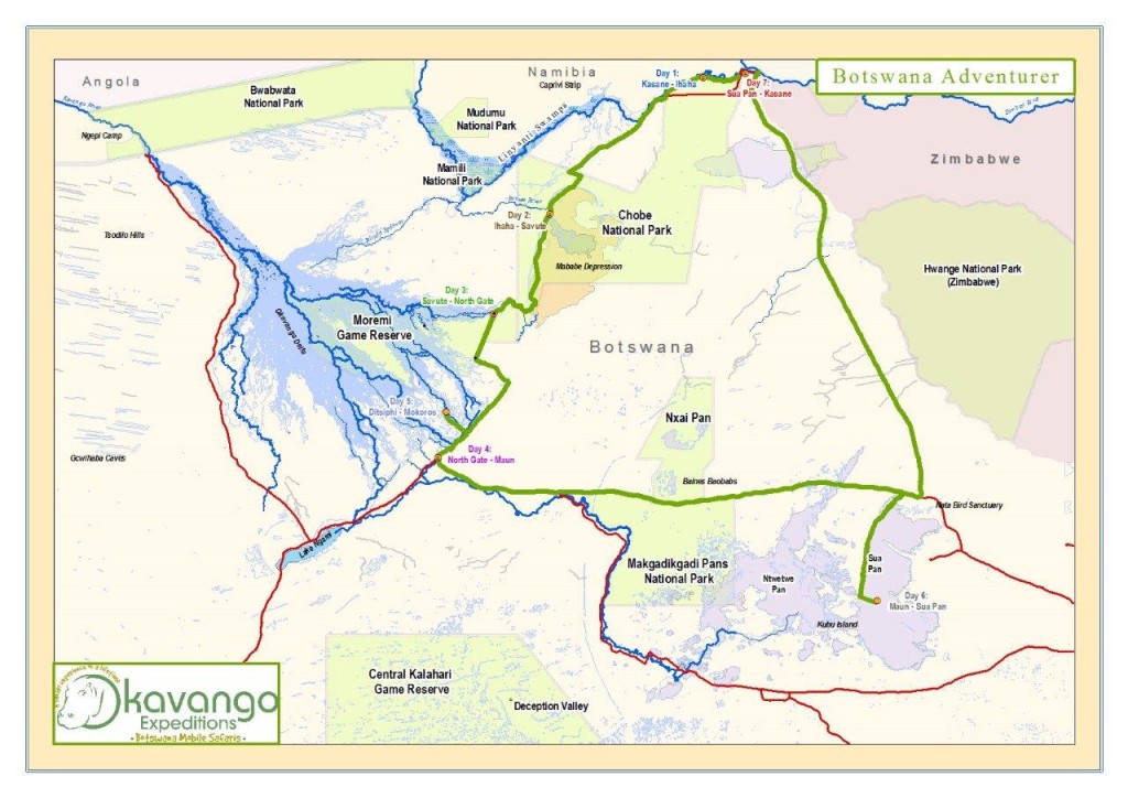 Botswana Adventurer Safari Itinerary - Lewis SafarisLewis Safaris